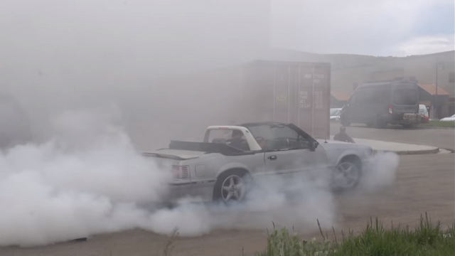 Ken Block Gets Fox-body Convertible, Promptly Does Burnout