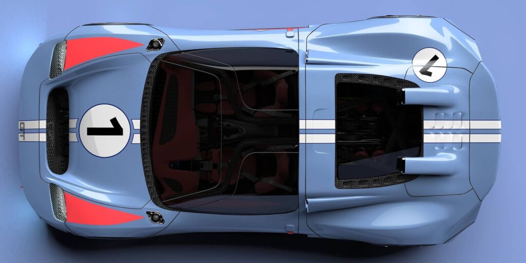 Ken Miles GT40 Rendering Updates Classic for the New '20s - The Mustang ...